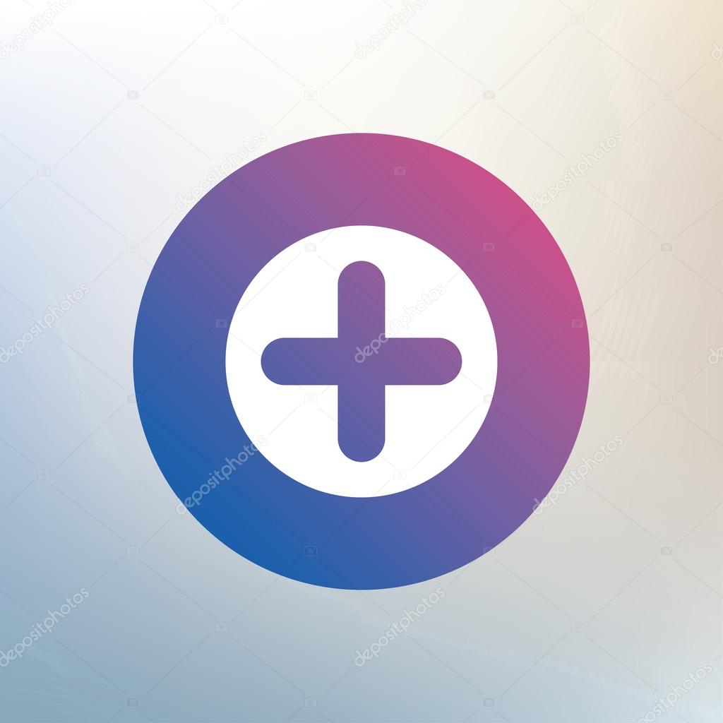 Plus sign icon. Stock Vector by ©Blankstock 78751680