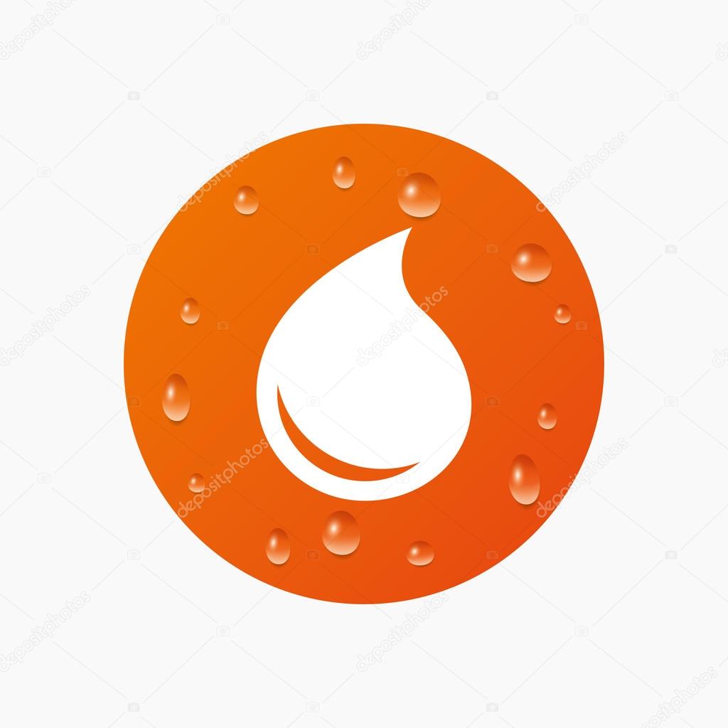 Water drop sign icon. Stock Vector Image by ©Blankstock #78754898