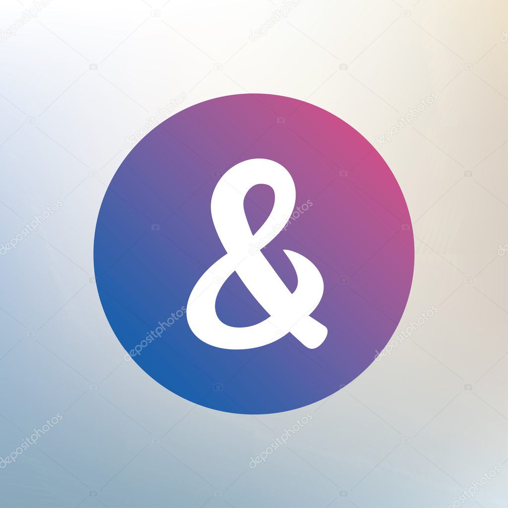 Ampersand sign icon. Stock Vector by ©Blankstock 79026224