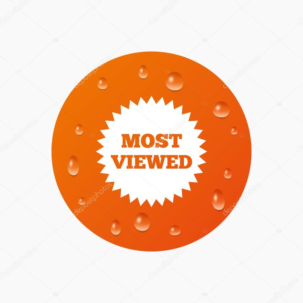 Most viewed sign icon. Stock Vector by ©Blankstock 79027658