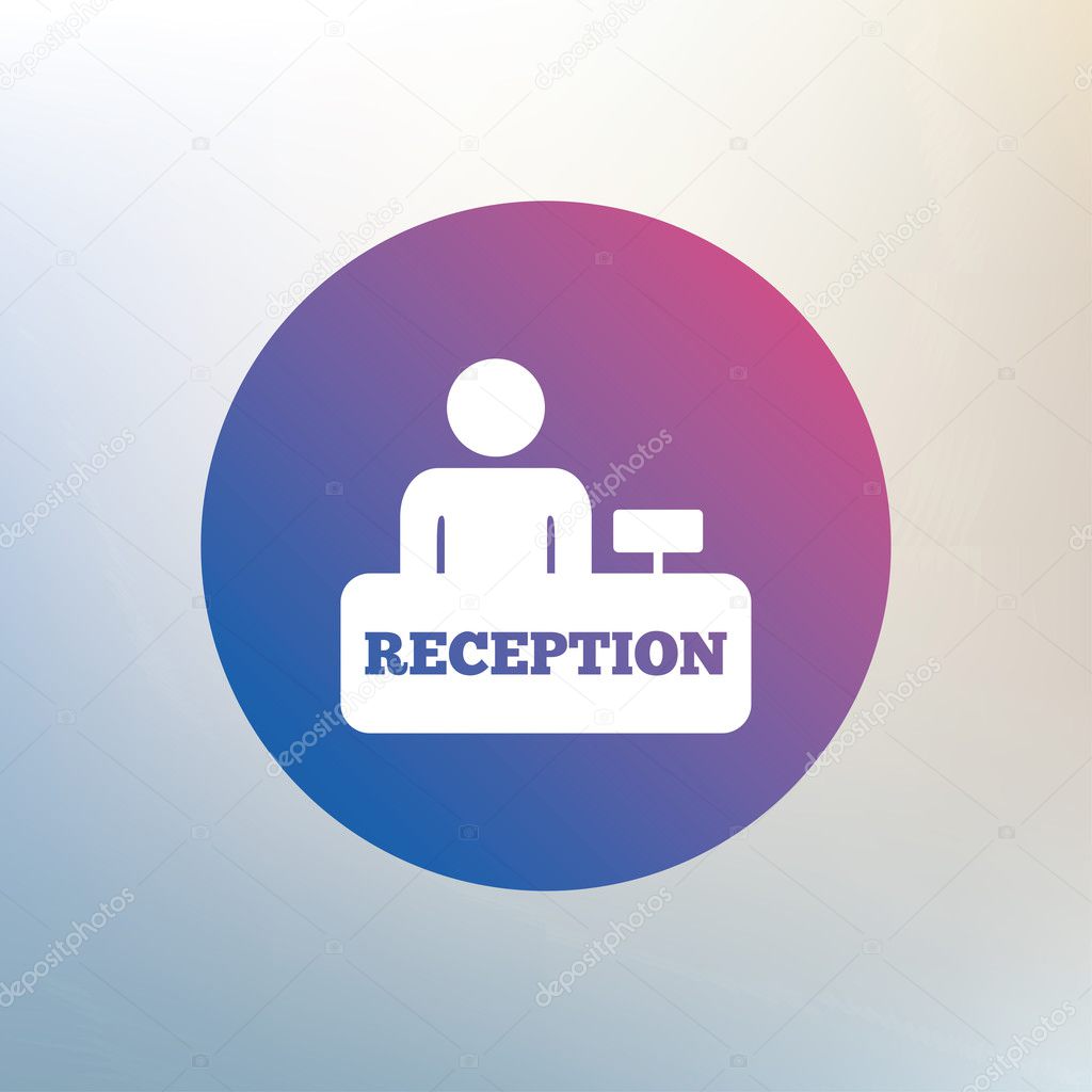 Reception sign icon. Stock Vector by ©Blankstock 79029708