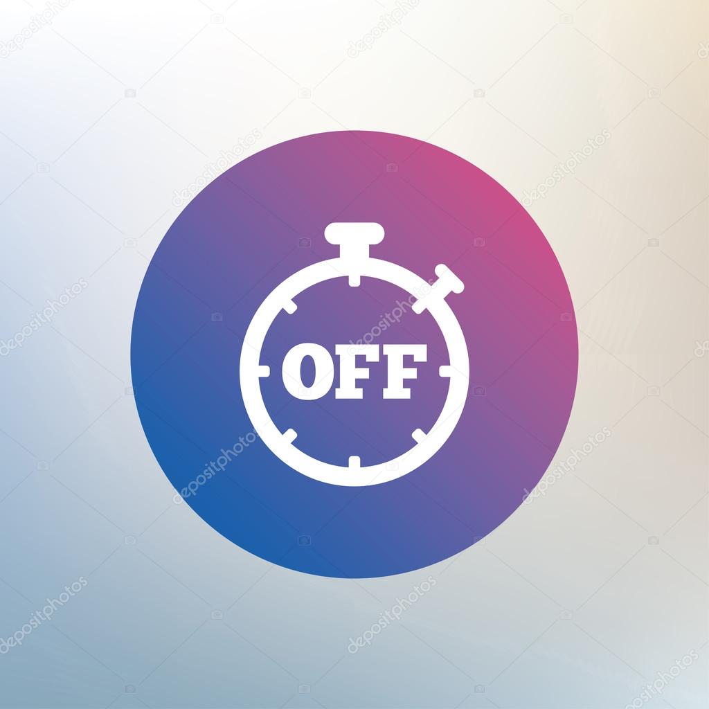 Timer off sign icon. ⬇ Vector Image by © Blankstock | Vector Stock 79029818