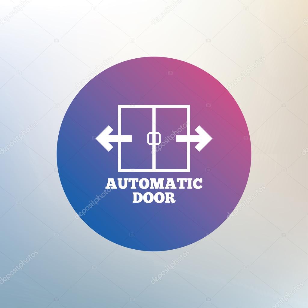 Señal de puerta automática icono . Vector de stock #79030662 de ©Blankstock