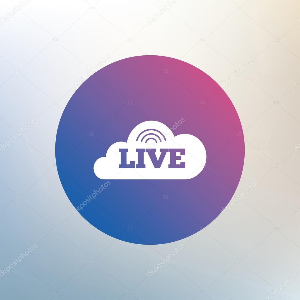 Live sign icon. Stock Vector by ©Blankstock 79030724