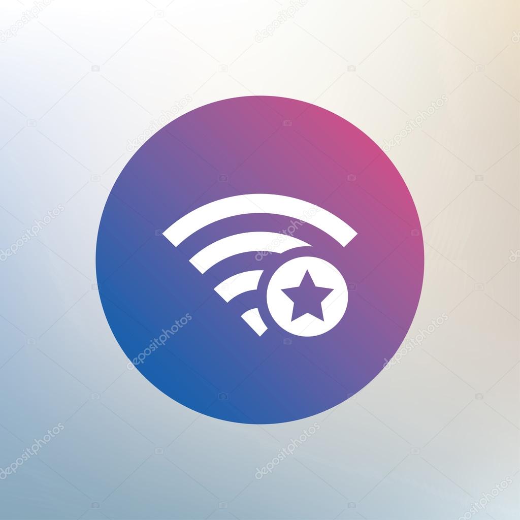 Wifi star sign. Stock Vector by ©Blankstock 79033328