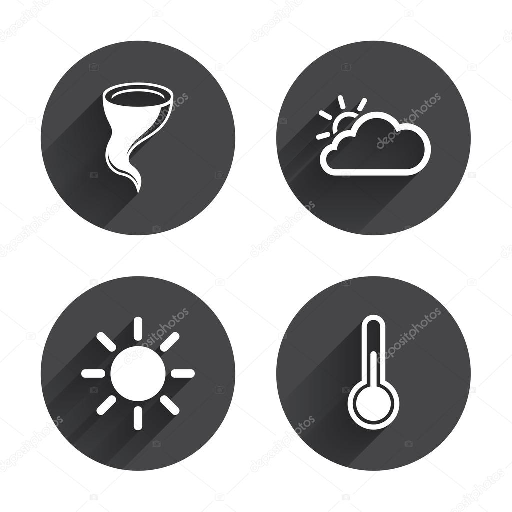 Weather, nature icons set. Stock Vector by ©Blankstock 79708692