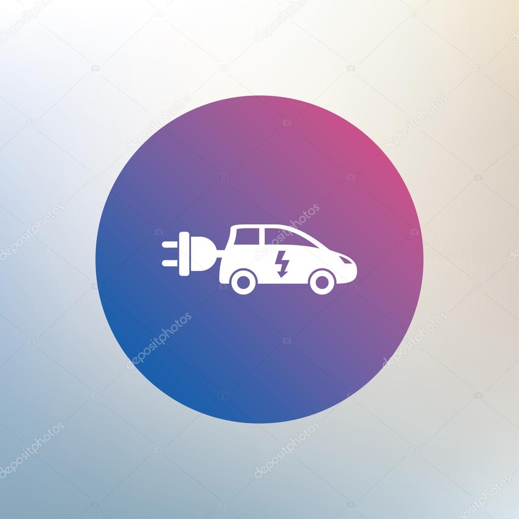 Electric car sign icon. Stock Vector Image by ©Blankstock #79715326