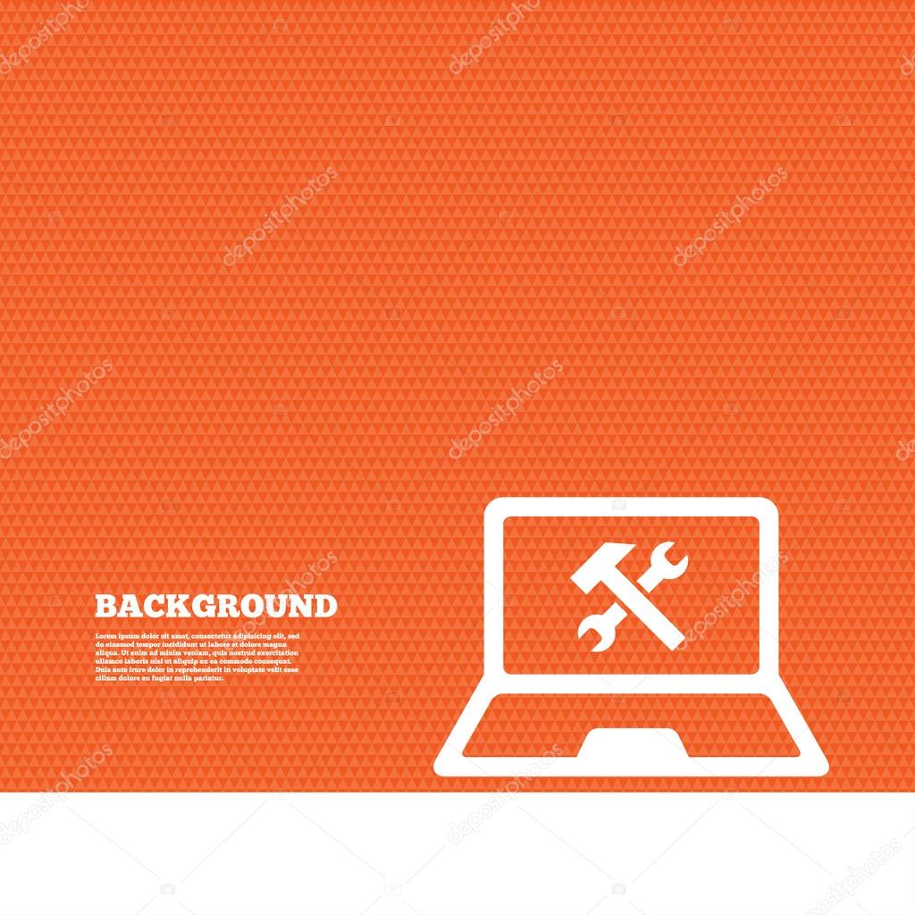 Laptop repair icon with background Stock Vector by ©Blankstock 79718422