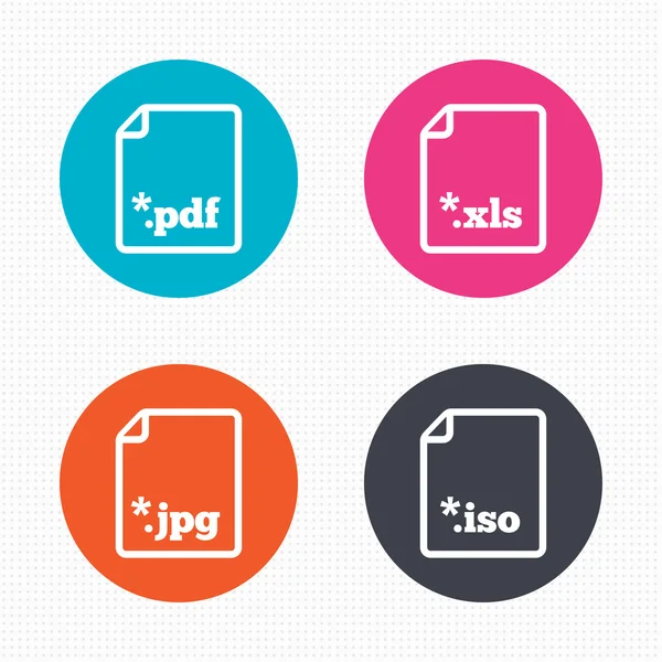 Document signs. File extensions symbols. Stock Vector by ©Blankstock ...