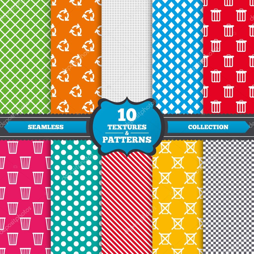 Recycle bin icons. Stock Vector by ©Blankstock 79724966