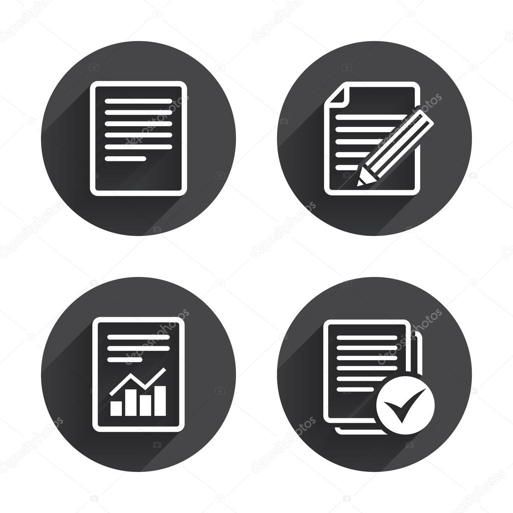 Documento, iconos de archivo . Vector de stock por ©Blankstock 80517498