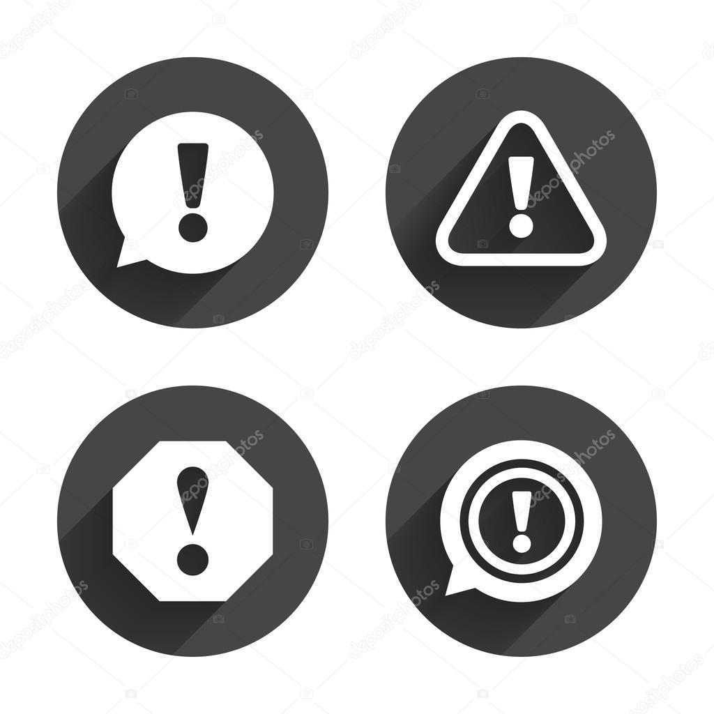 Perhatian, ikon tanda peringatan Vektor Stok oleh ©Blankstock 80615346