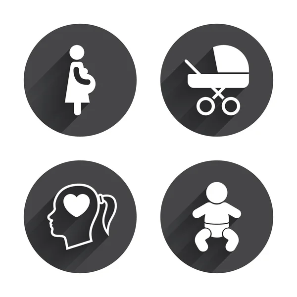 Pregnant icons Vector Art Stock Images | Depositphotos