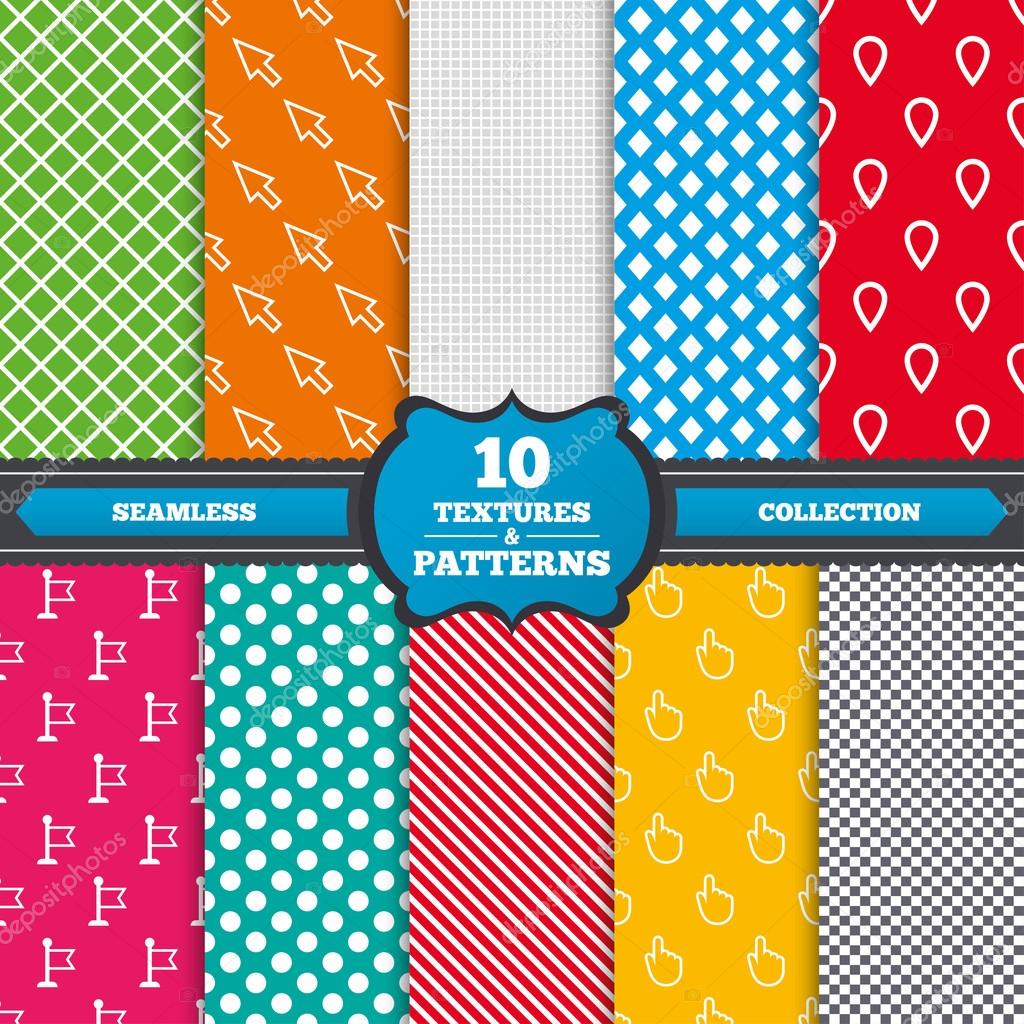 Patterns with Mouse cursor, pointer icons Stock Vector Image by ...
