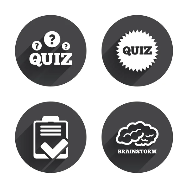 Quiz, question, game icons. Stock Vector Image by ©Blankstock #80511620