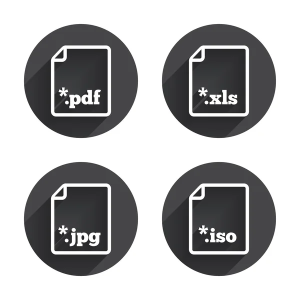 Document signs. File extensions symbols. Stock Vector by ©Blankstock ...