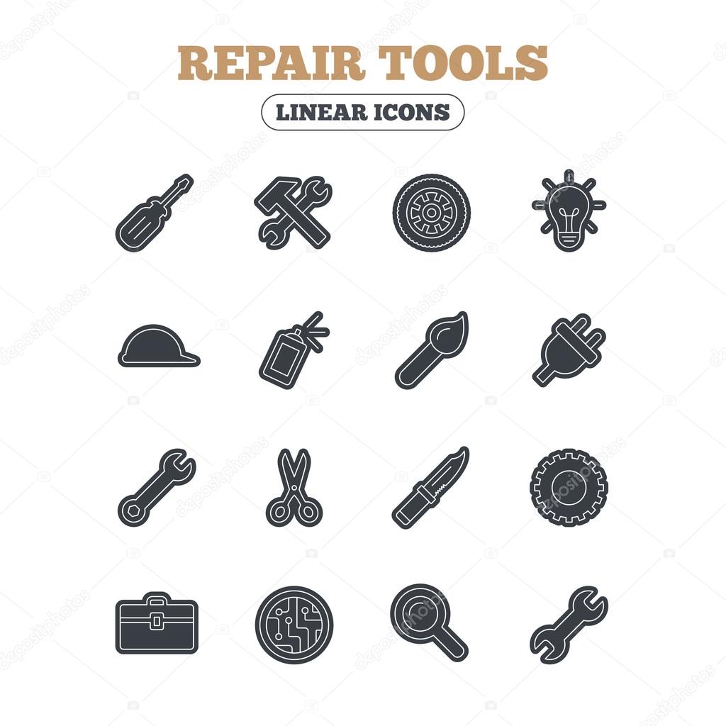 Repair tools icons. Stock Vector by ©Blankstock 81674864