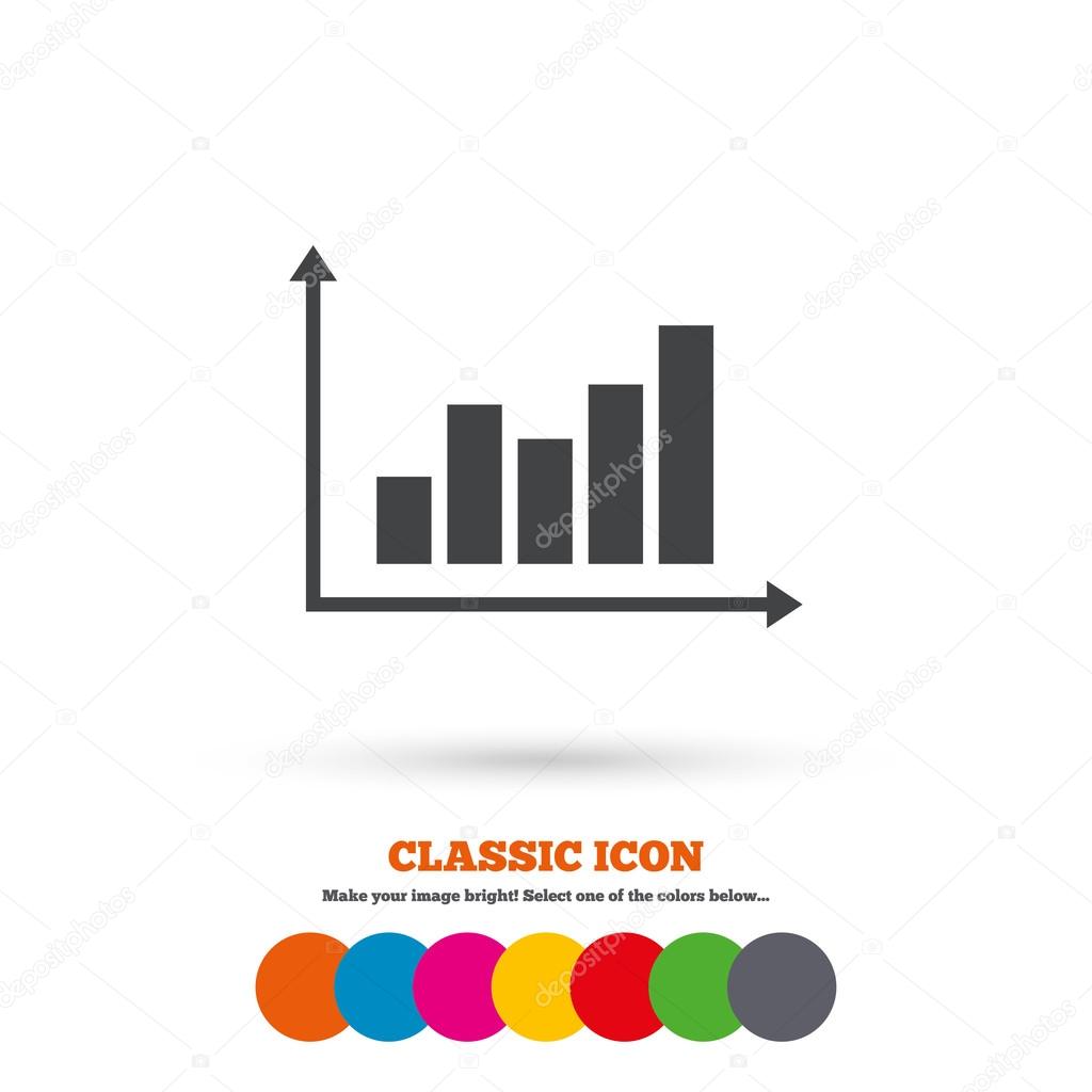 Graph chart sign icon. Stock Vector Image by ©Blankstock #81771518
