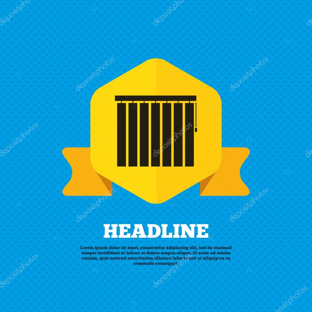 Louvers vertical sign. Stock Vector by ©Blankstock 81772560