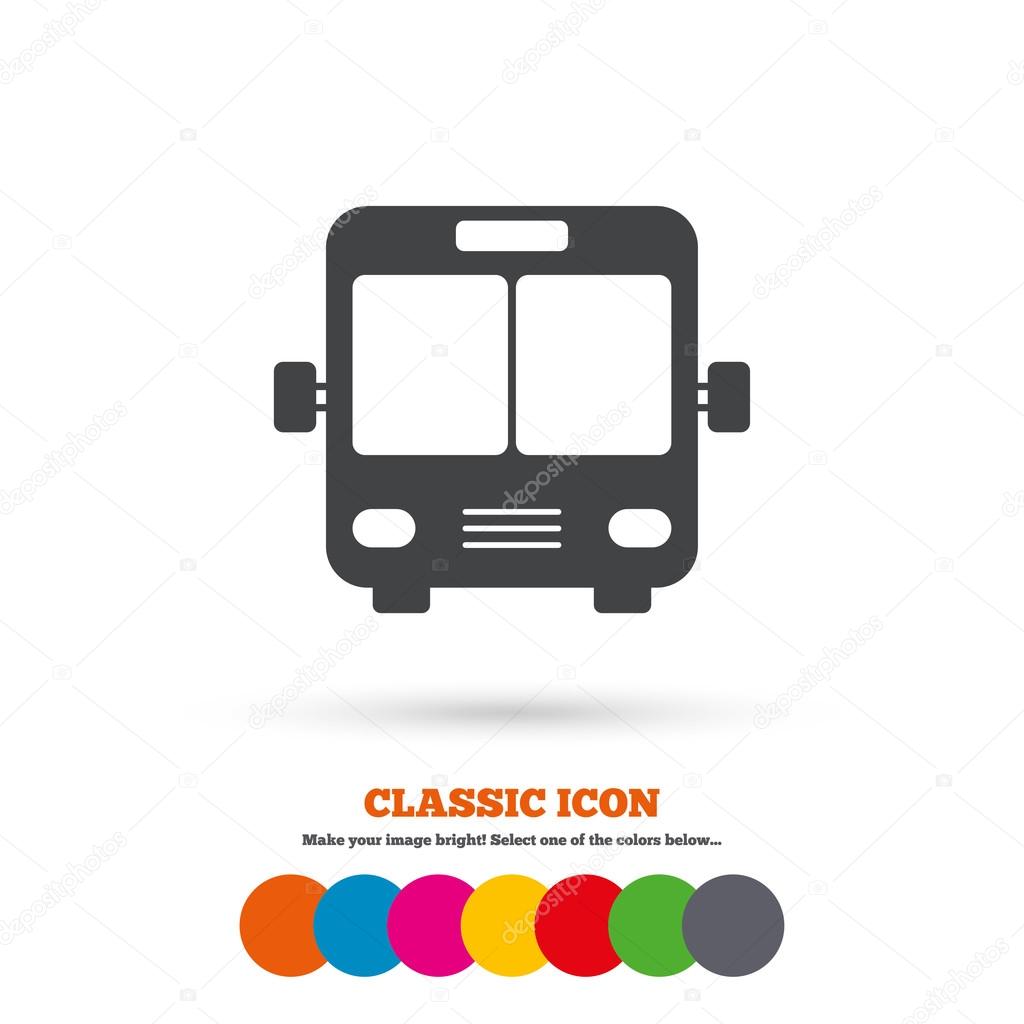 Bus sign icon. Stock Vector Image by ©Blankstock #81773032