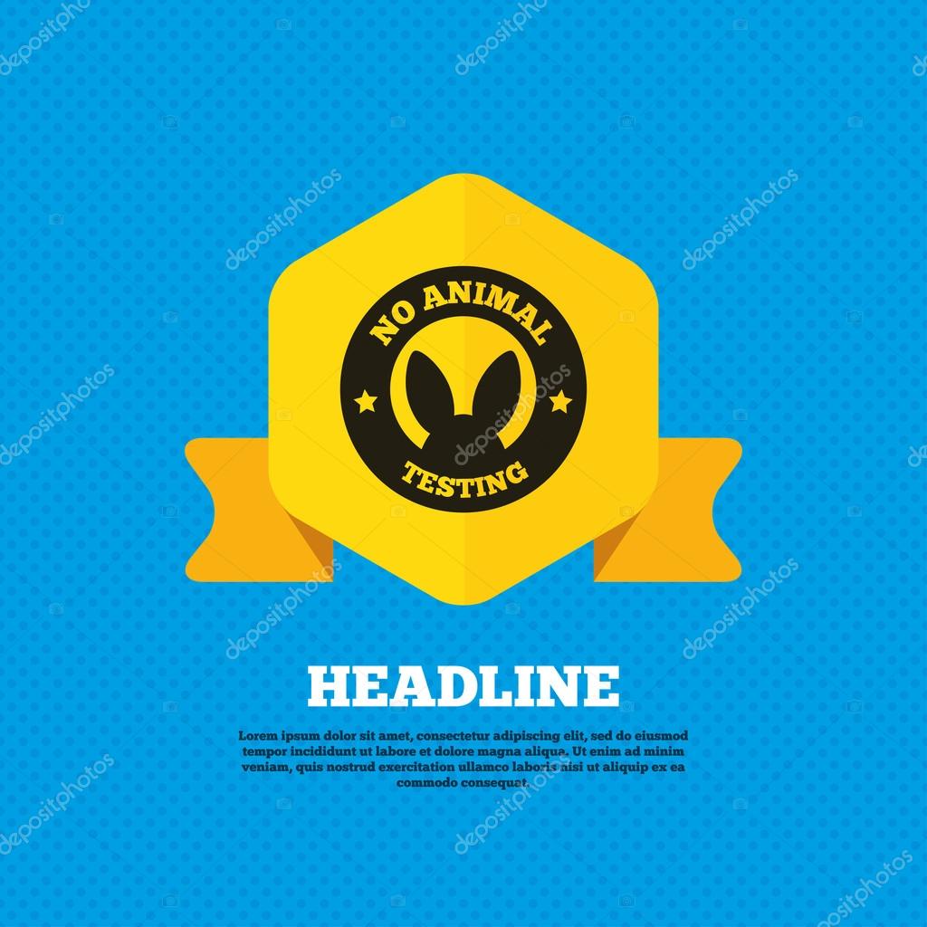 No animals testing sign icon. Stock Vector Image by ©Blankstock #82216772