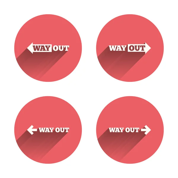 Way out icons. Stock Vector Image by ©Blankstock #105625962