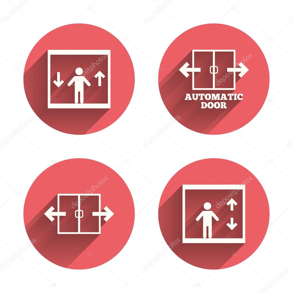 Automatic door icons. Stock Vector by ©Blankstock 82221708