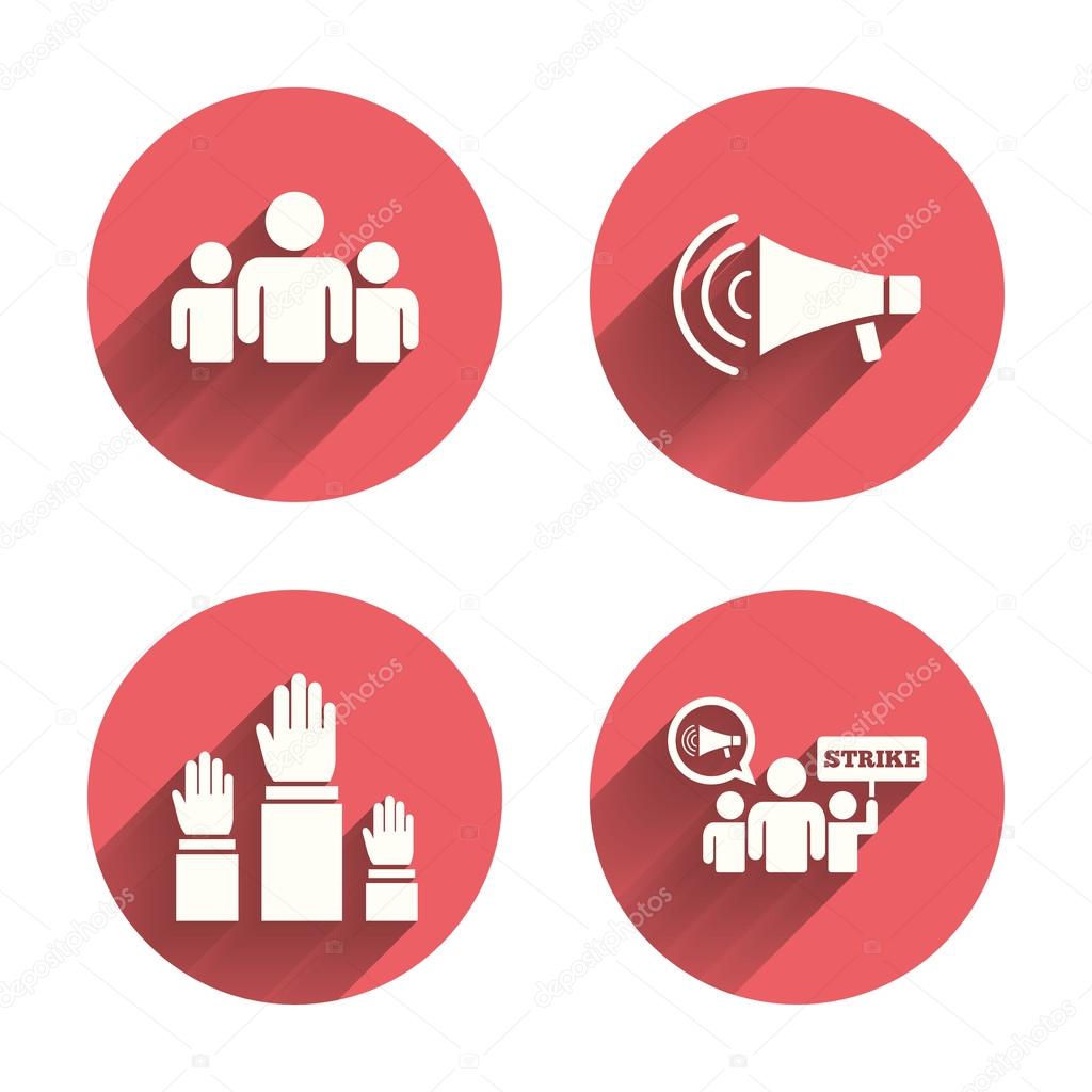 Strike group of people. Stock Vector by ©Blankstock 83598826