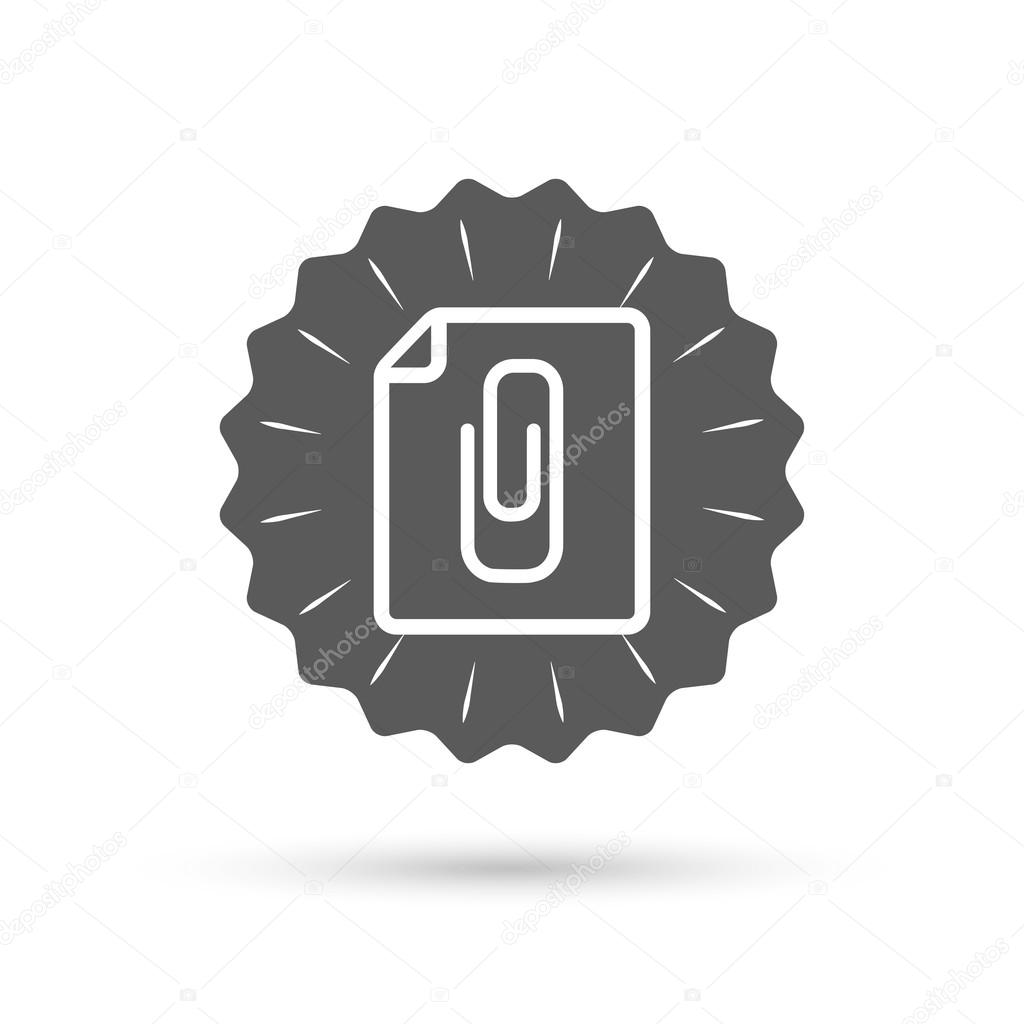File annex icon. Stock Vector Image by ©Blankstock #84988136