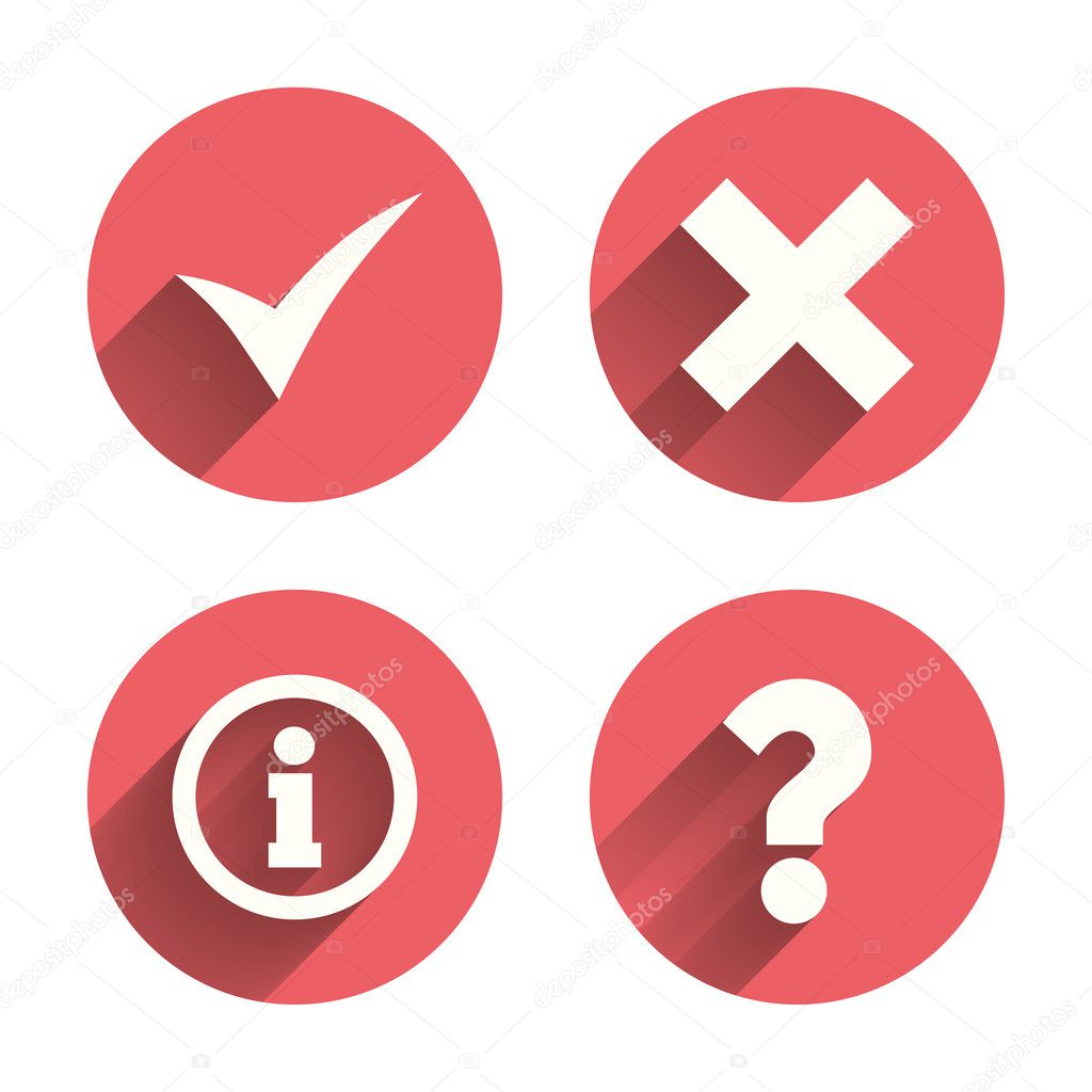 Information icons. Question FAQ symbol. Stock Vector by ©Blankstock ...