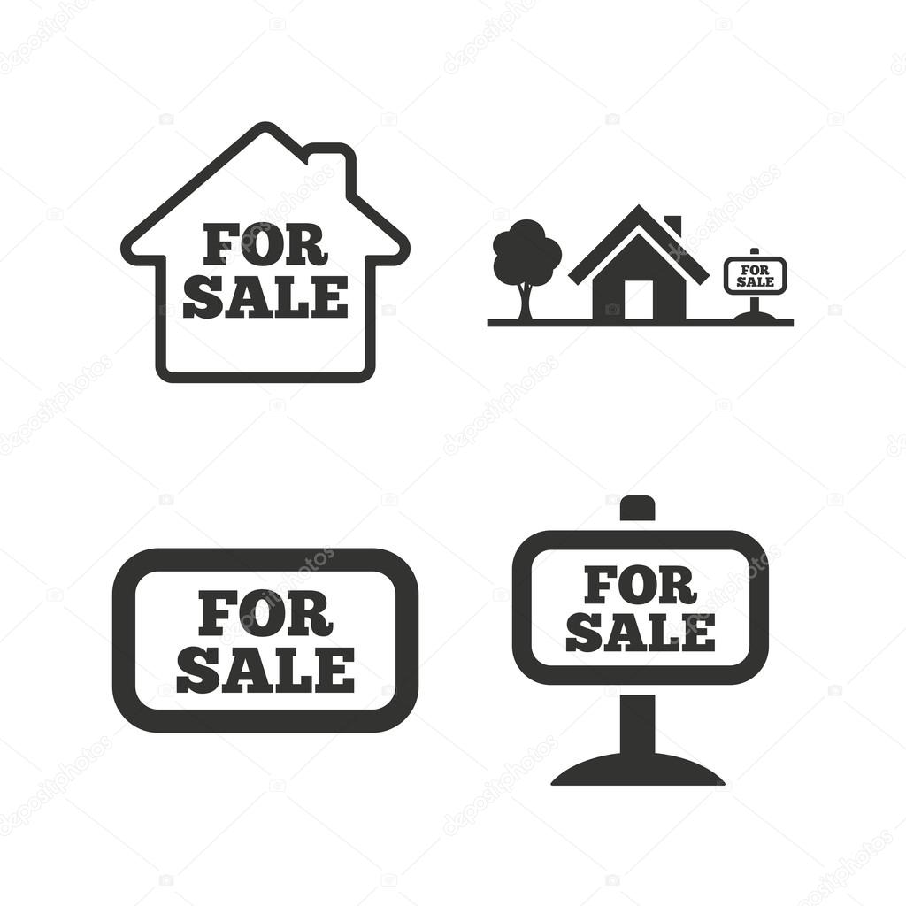 For sale icons. Stock Vector by ©Blankstock 86502094