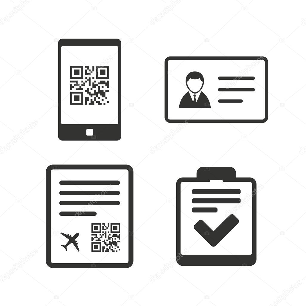 QR scan code icons Stock Vector Image by ©Blankstock #86511446