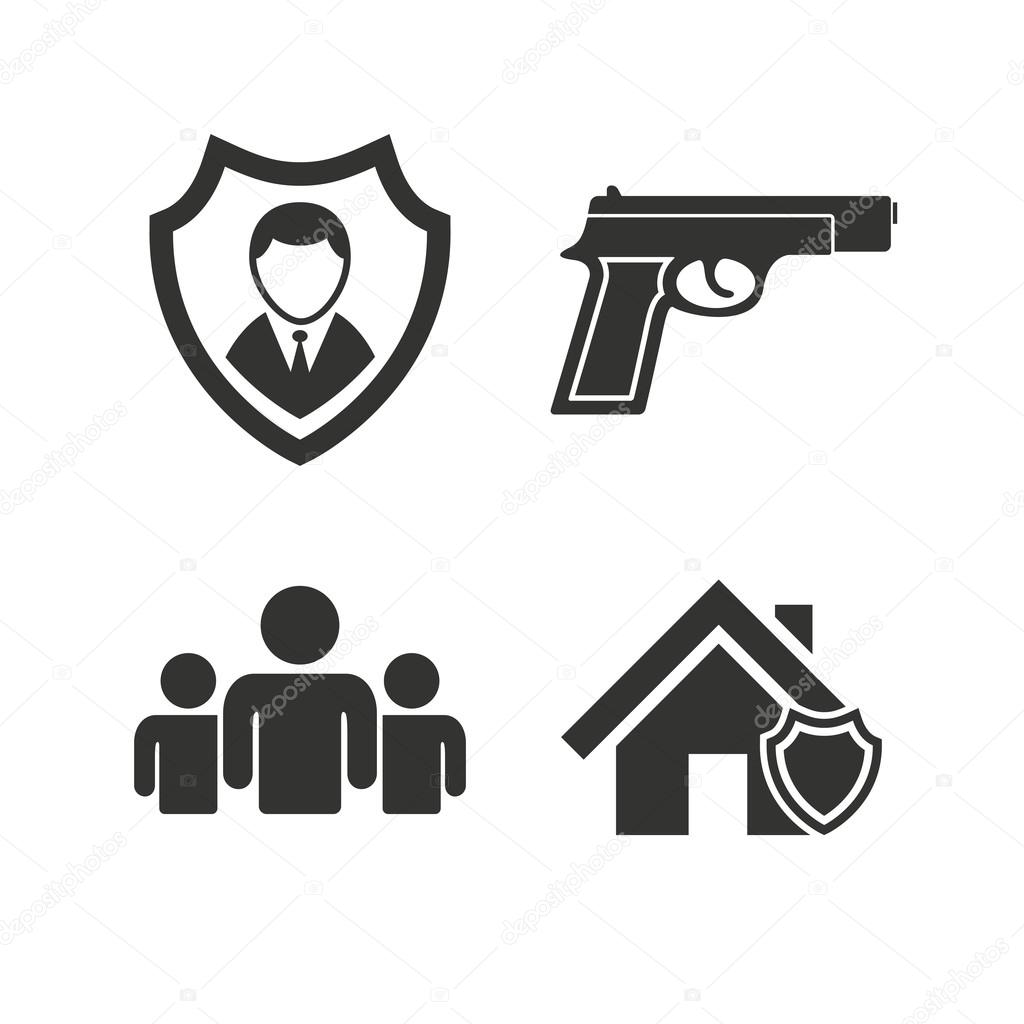 Security agency icons. ⬇ Vector Image by © Blankstock | Vector Stock ...