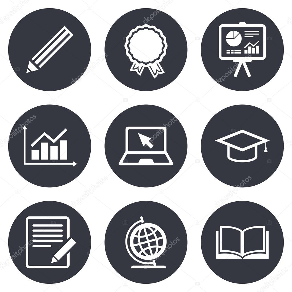 Education and study icons. Stock Vector Image by ©Blankstock #87338922