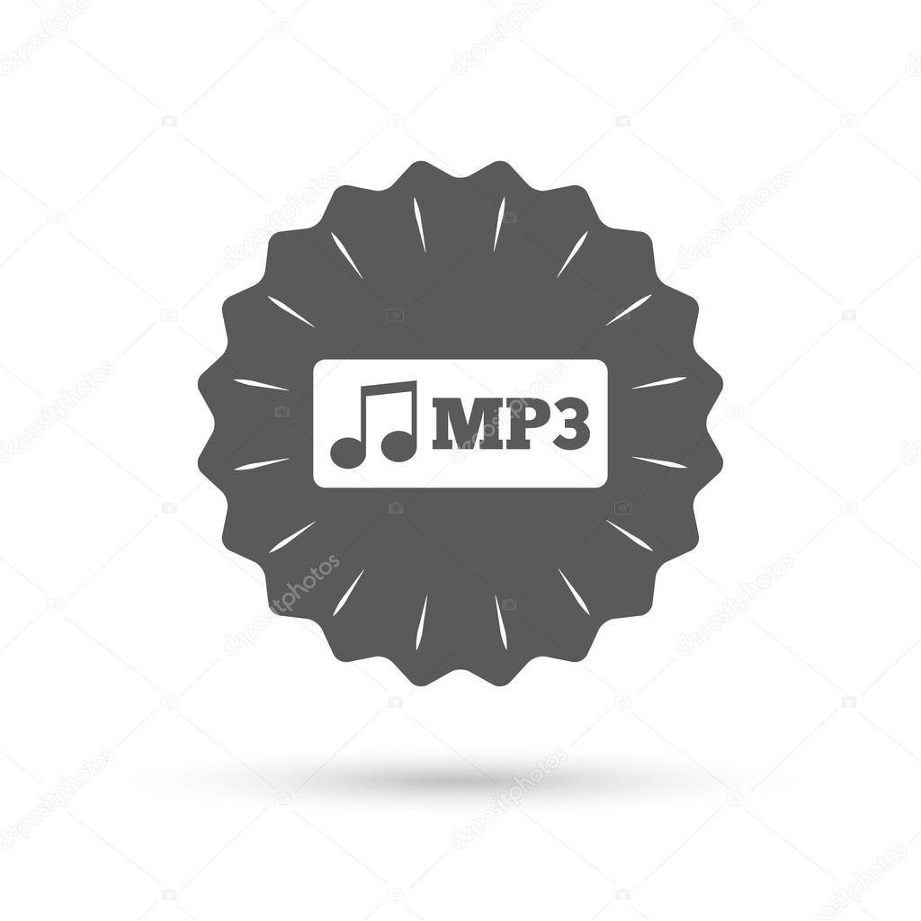 Mp3 music format sign Stock Vector Image by ©Blankstock #87960004