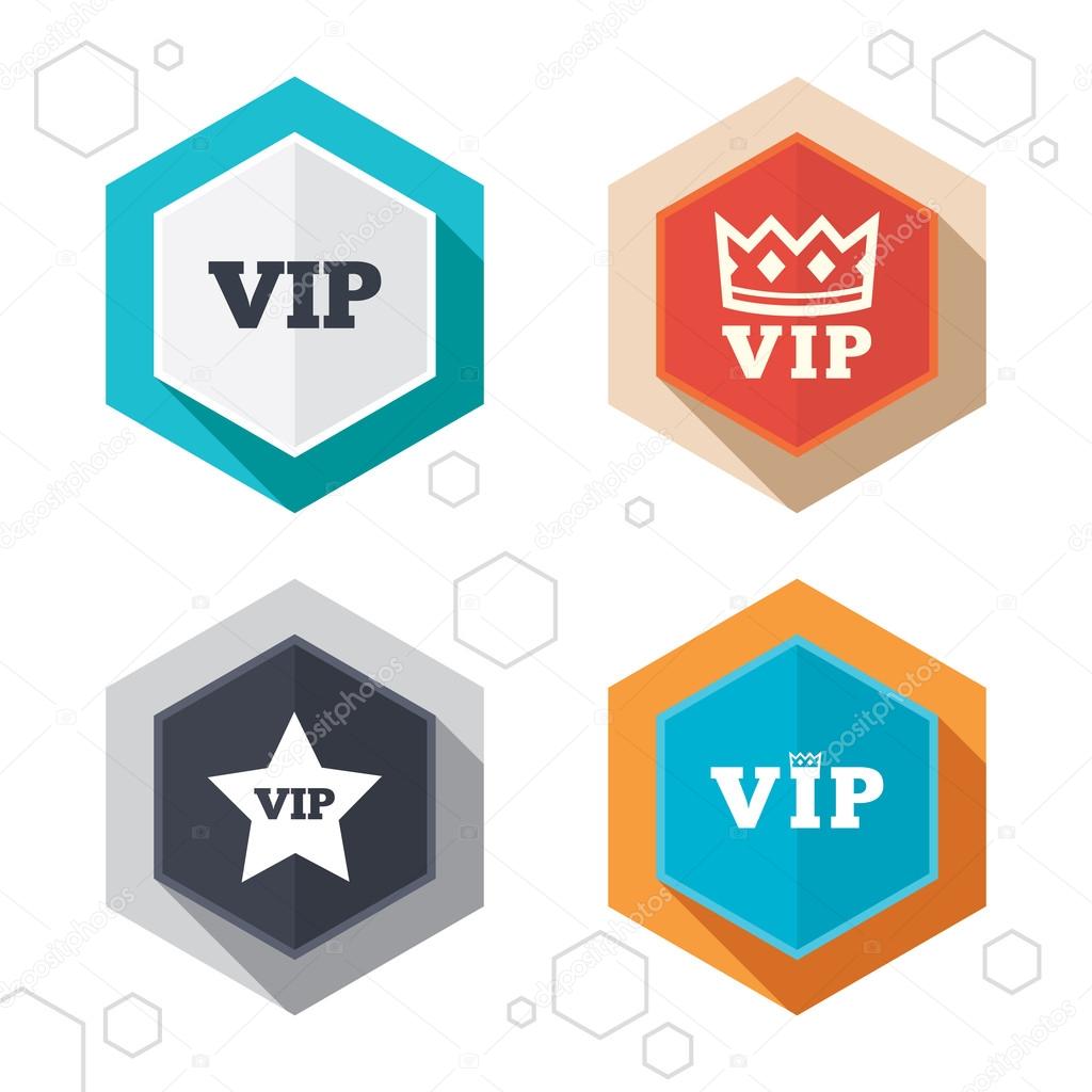 VIP icons. Very important person symbols. Stock Vector by ©Blankstock ...