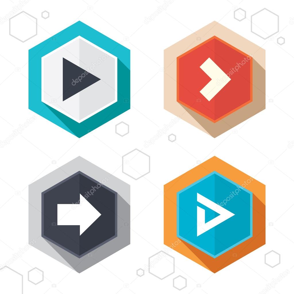 Arrow icons. Next navigation signs symbols. Stock Vector by ©Blankstock 88699574