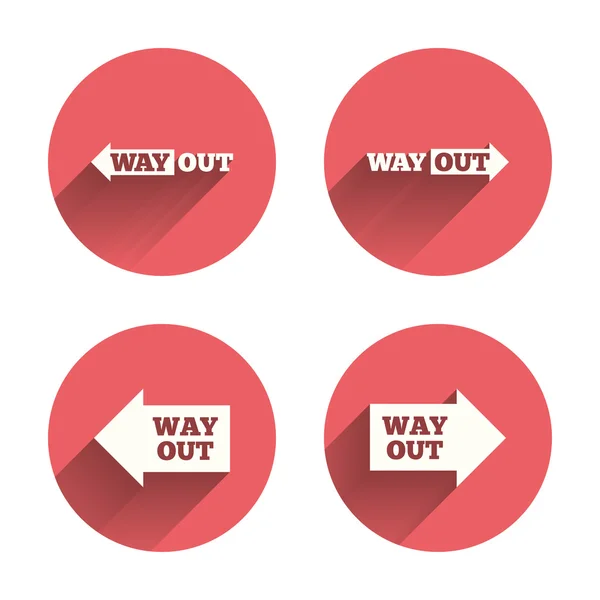 Way out icons. Stock Vector Image by ©Blankstock #105625962