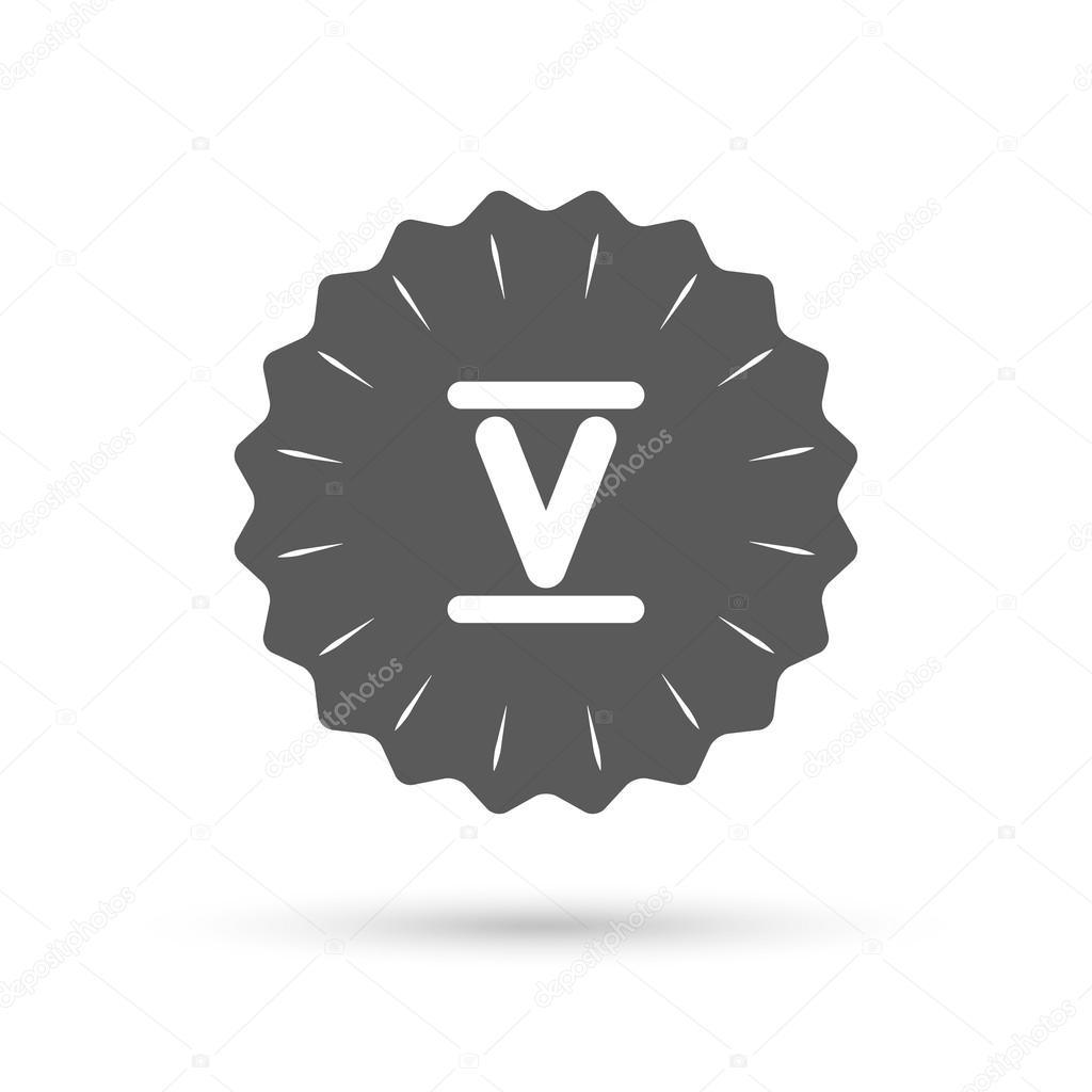 Roman numeral five icon. — Stock Vector © Blankstock #89776638 Roman numeral five icon. — Stock Vector © Blankstock #89776638