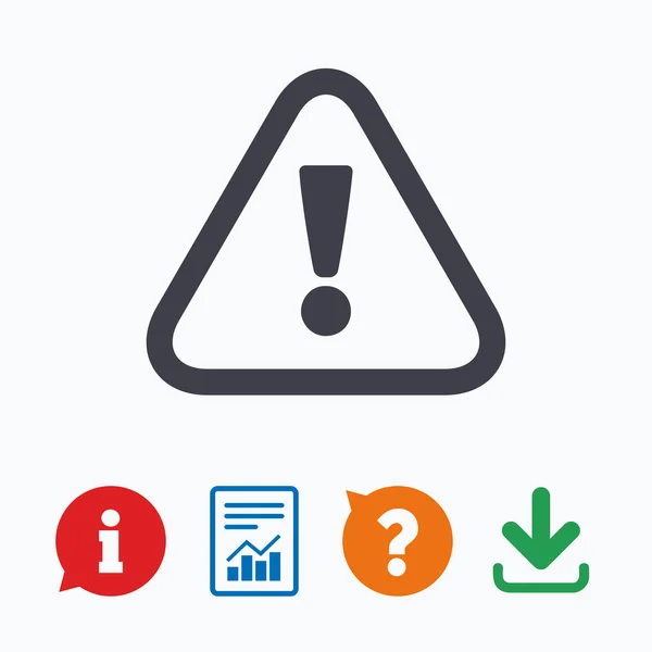 Attention sign icons. Exclamation mark. Stock Vector by ©Blankstock ...