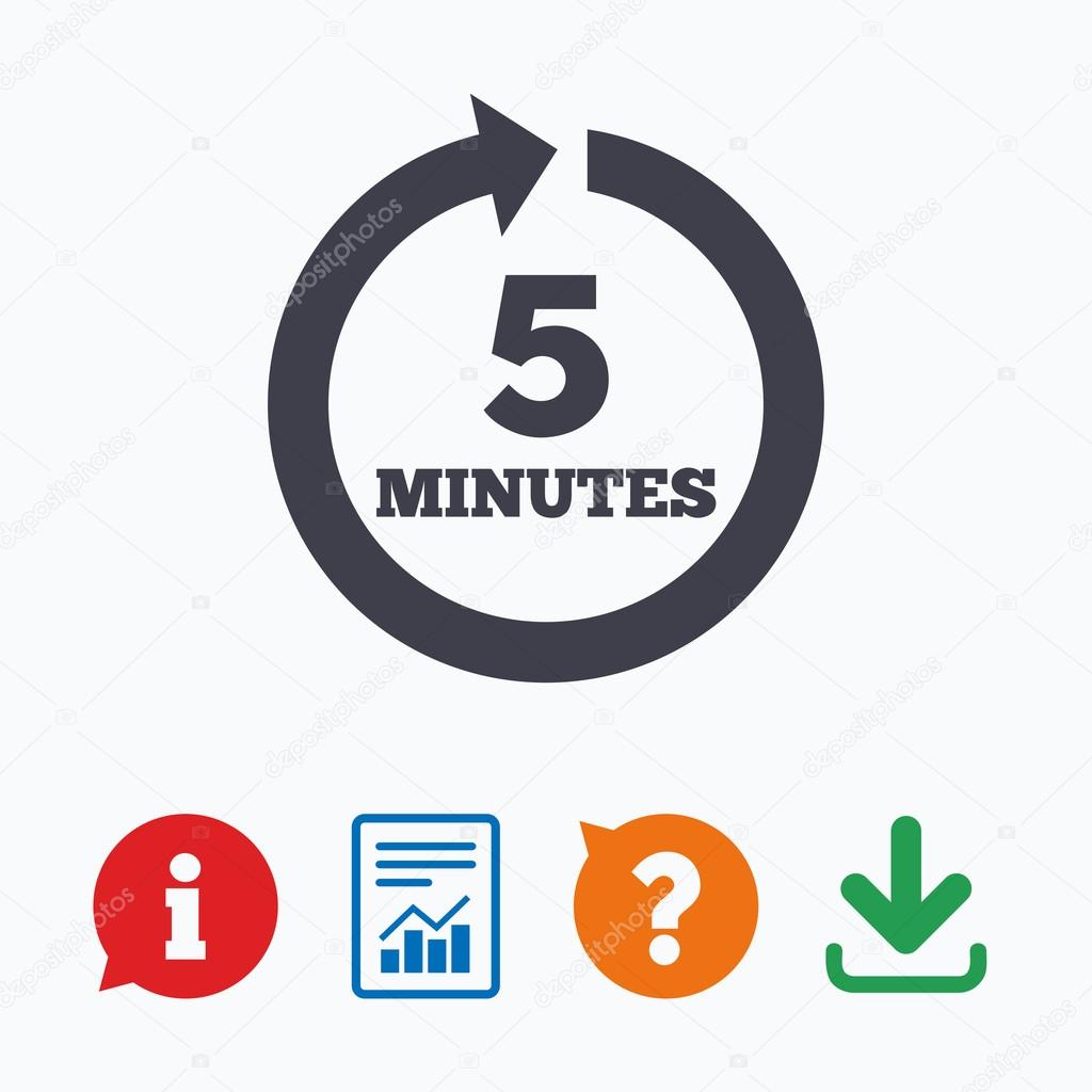 Every 5 minutes sign Stock Vector Image by ©Blankstock #91691840