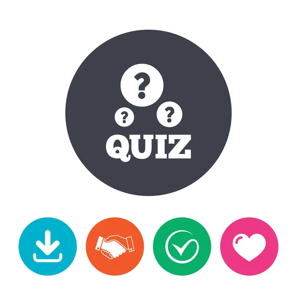 Quiz sign icons Stock Vector by ©Blankstock 114865116