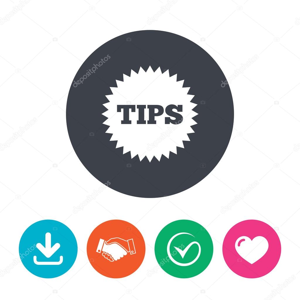 Tips sign icon. Star symbol. Stock Vector by ©Blankstock 91796948
