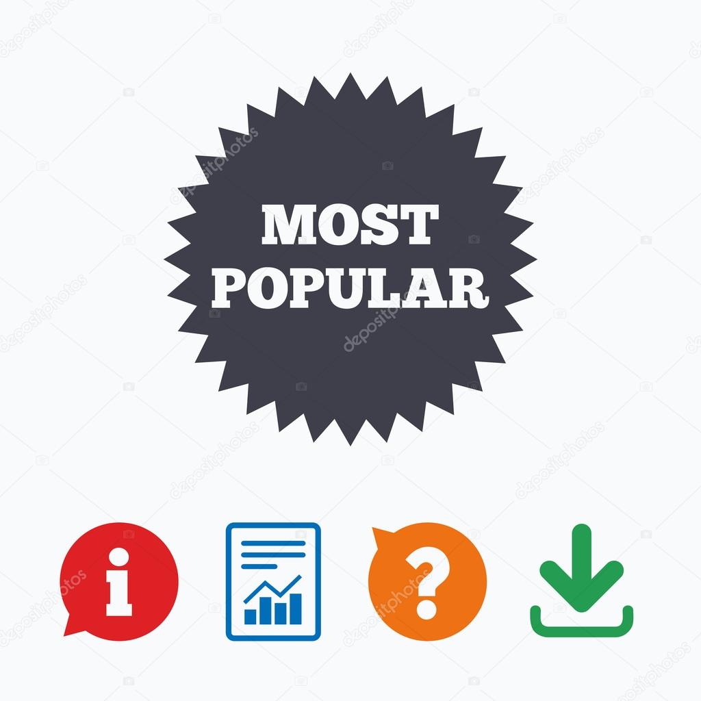 Most popular sign icon. Stock Vector Image by ©Blankstock #91802804
