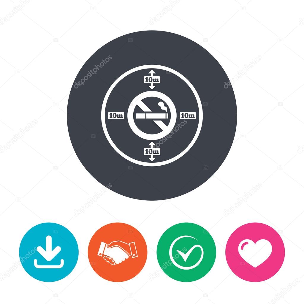 No smoking 10m distance sign Stock Vector Image by ©Blankstock #91803894