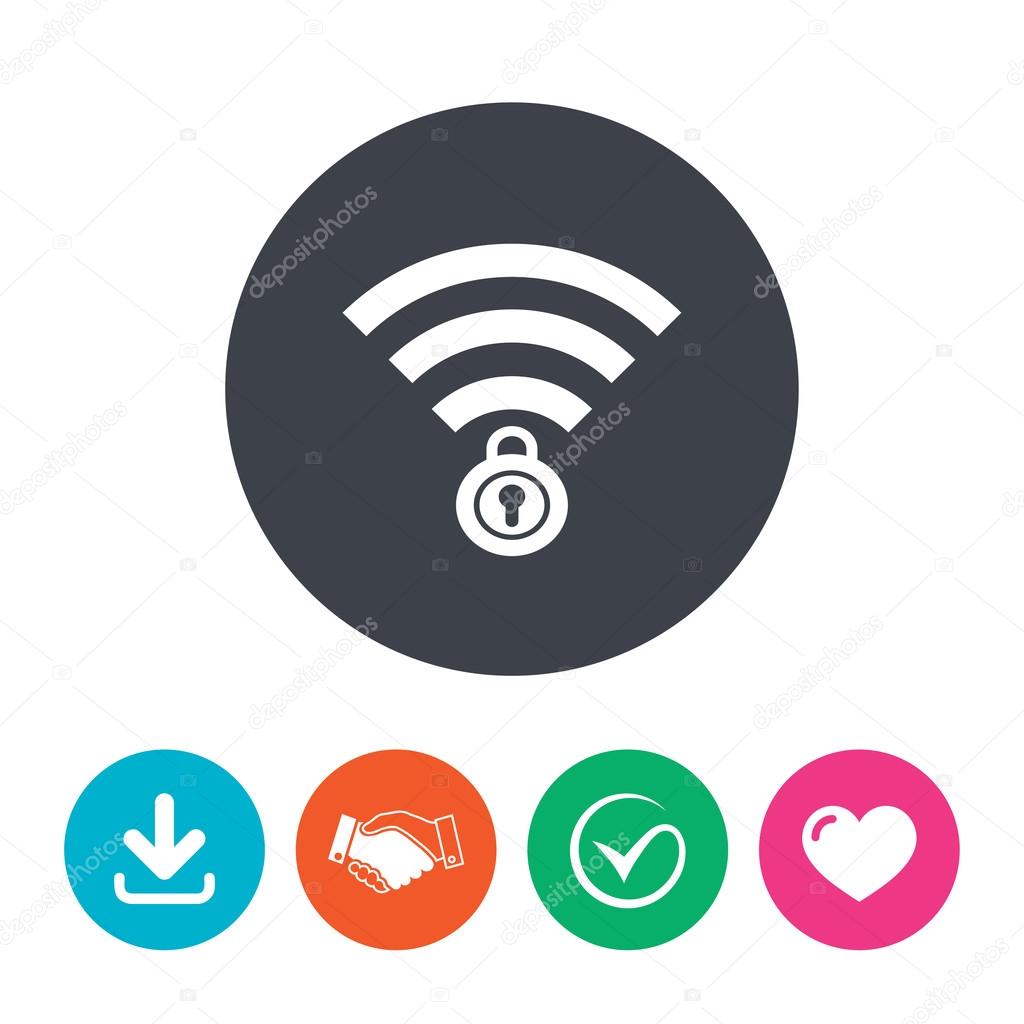 Wifi locked sign. Stock Vector by ©Blankstock 91804606