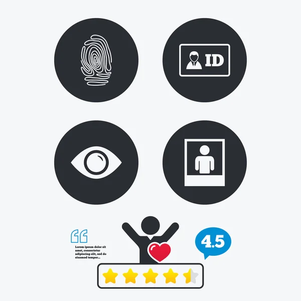 Identity ID card badge icons. Stock Vector Image by ©Blankstock #102708842