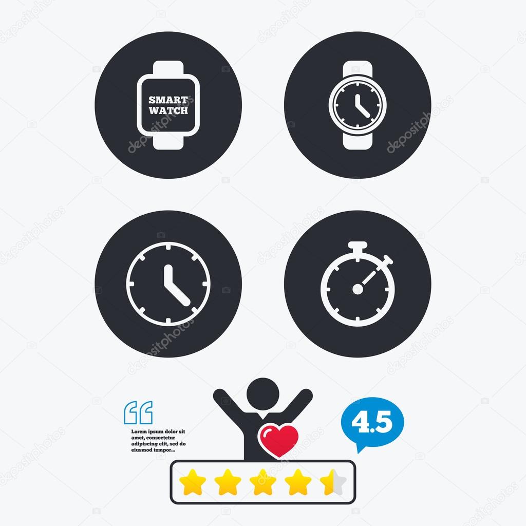 Smart watch. Mechanical clock time Stock Vector Image by ©Blankstock ...