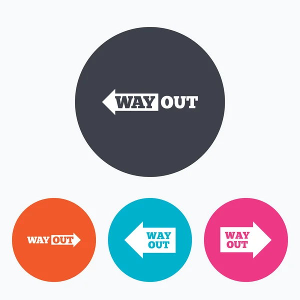 Way out icons. Stock Vector Image by ©Blankstock #105625962