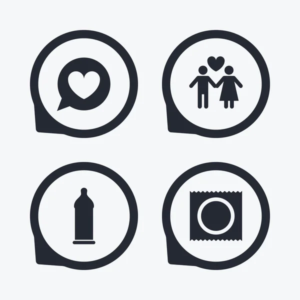 Condom Safe Sex Icons Stock Vector Image By ©blankstock 76382927